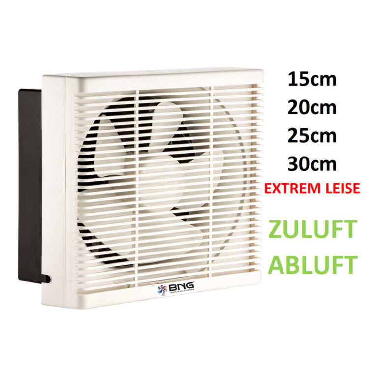 Axialventilator mit Be- und Abluft für Wand/Fenster, PYC Modell